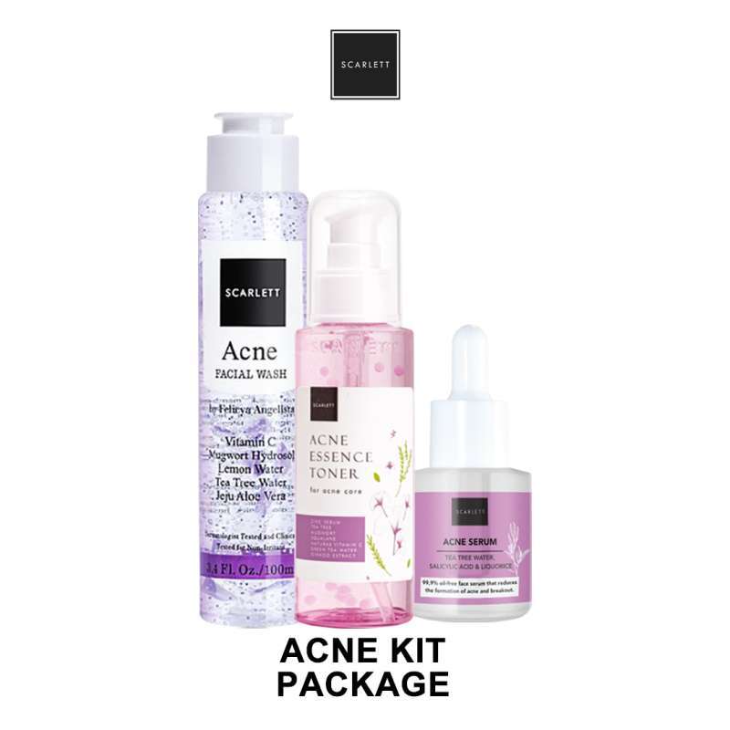 Jual Scarlett Scarlet Whitening Acne Kit Package Kulit Berjerawat Di ...