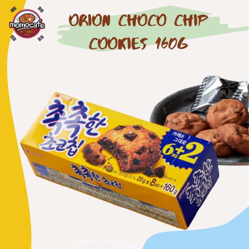 Jual ORION Soft Choco chips cookies | kue kering choco chips 160 Gram ...