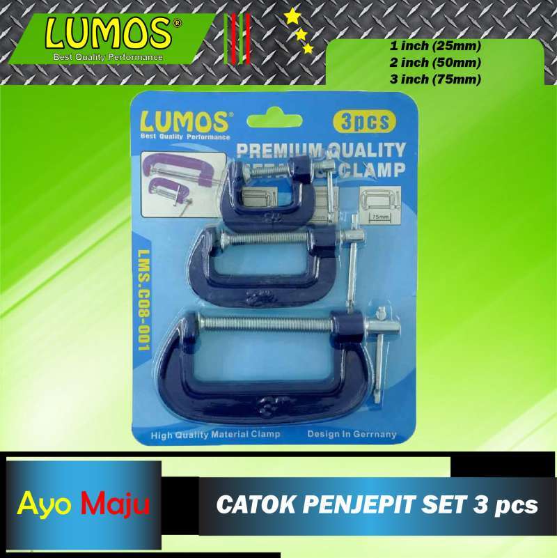 Promo G Clamp Set 3 pcs / Catok Penjepit Set / Klem C Klem G Diskon 10% ...