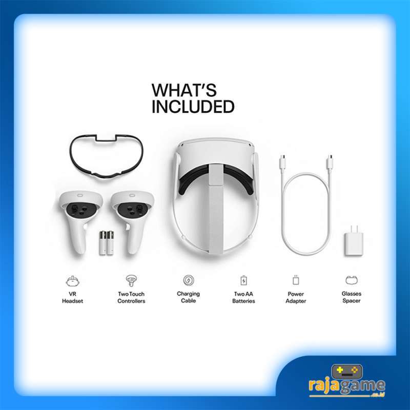 Jual Oculus Quest 2 Advanced Gaming Vr Aio Headset 128gb Usa - 1thn ...
