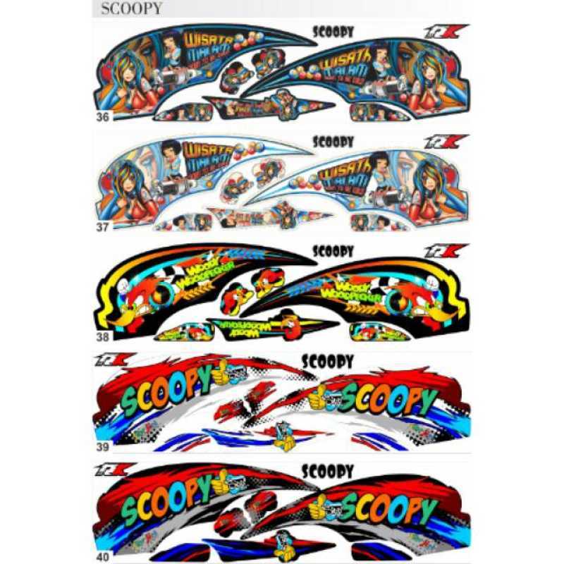 Promo Sticker striping Honda scoopy fi Diskon 49% di Seller Seven ...
