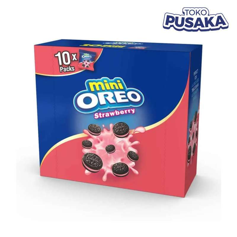 Jual Oreo Mini Strawberry Original Box isi 10 pack di Seller Pusaka ...