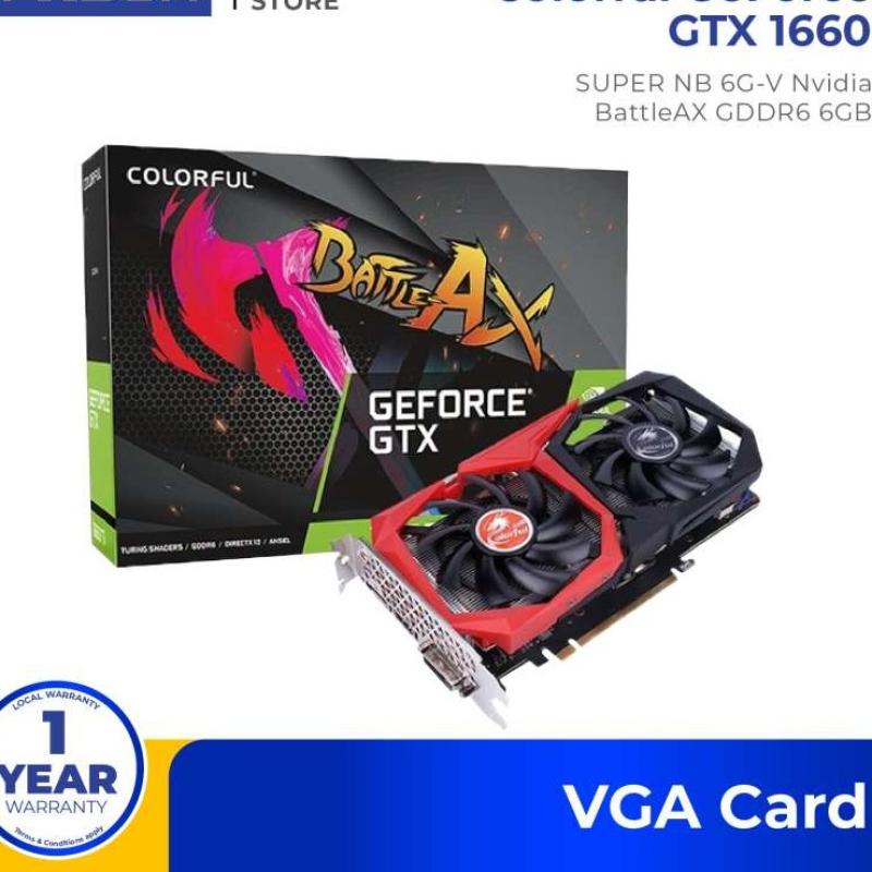 Promo Colorful Geforce Gtx 1660 Super Nb 6g-v Nvidia Battleax Gddr6 6gb ...