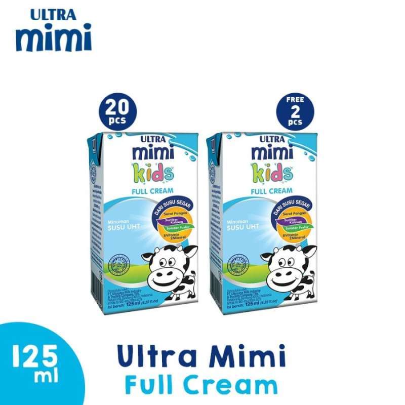 Jual Ultra Mimi Susu UHT Full Cream - Paket Spesial Beli 20pcs Bonus ...