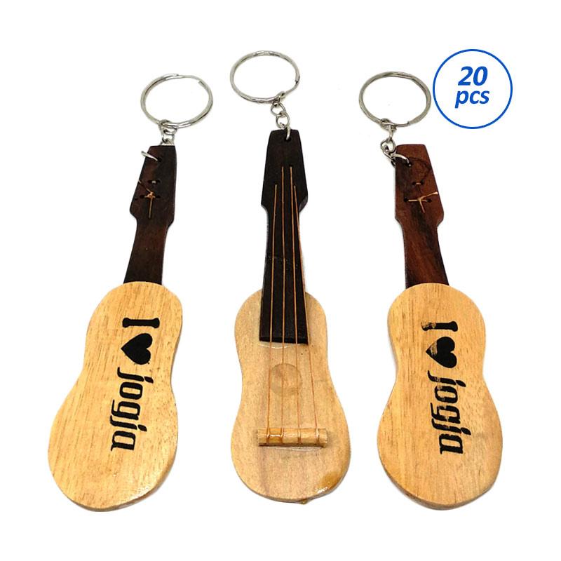 Jual Kerajinan Jogja GTK17 Gitar Kayu Souvenir Gantungan Kunci [20 pcs ...