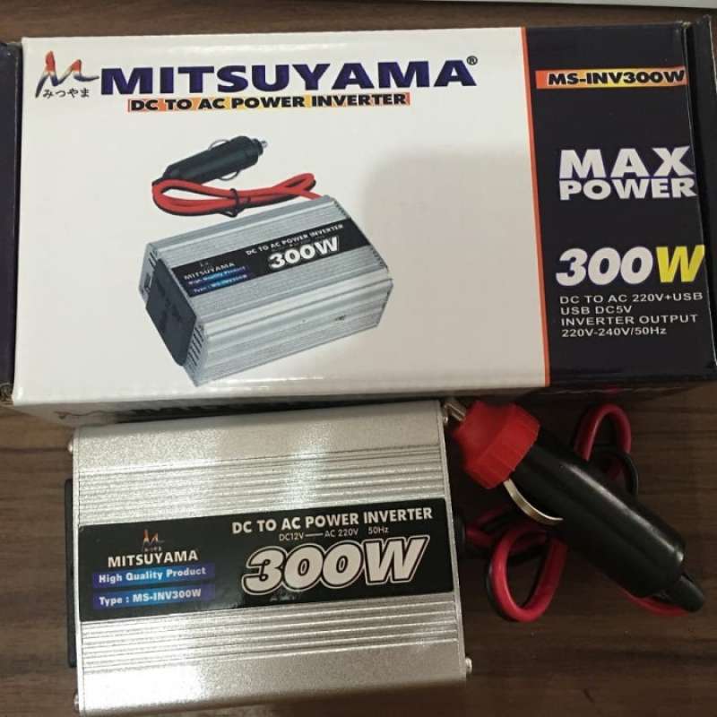 Jual Inverter 300W Mobil Penstabil Listrik DC to AC Colokan USB ...