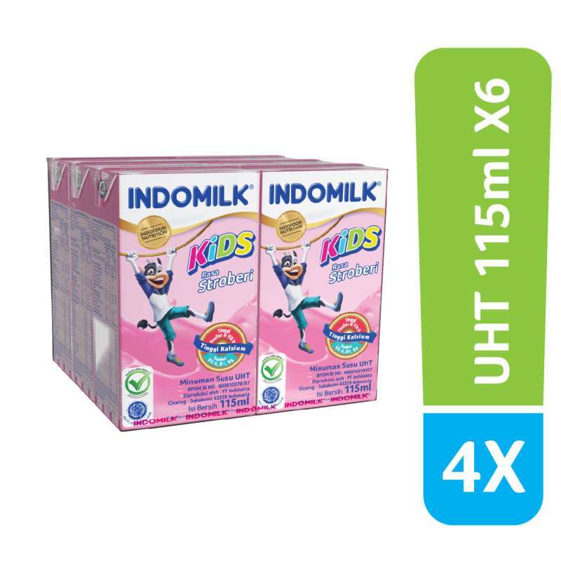 Jual Indomilk Strawberry Susu Uht Multipack [4 X 115 Ml/6 Pcs] Di Seller Indomilk - Gudang ...