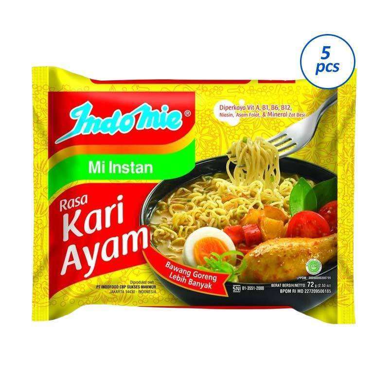 Jual Medan - Indomie Kuah Kari Ayam Mie Instan [72 g/ 5 pcs] di Seller ...