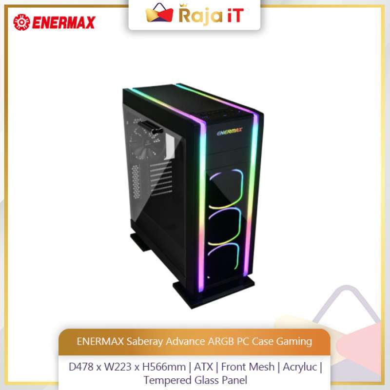 Jual ENERMAX Saberay Advance ARGB PC Case Gaming di Seller Raja IT - Sunter Agung, Kota Jakarta ...