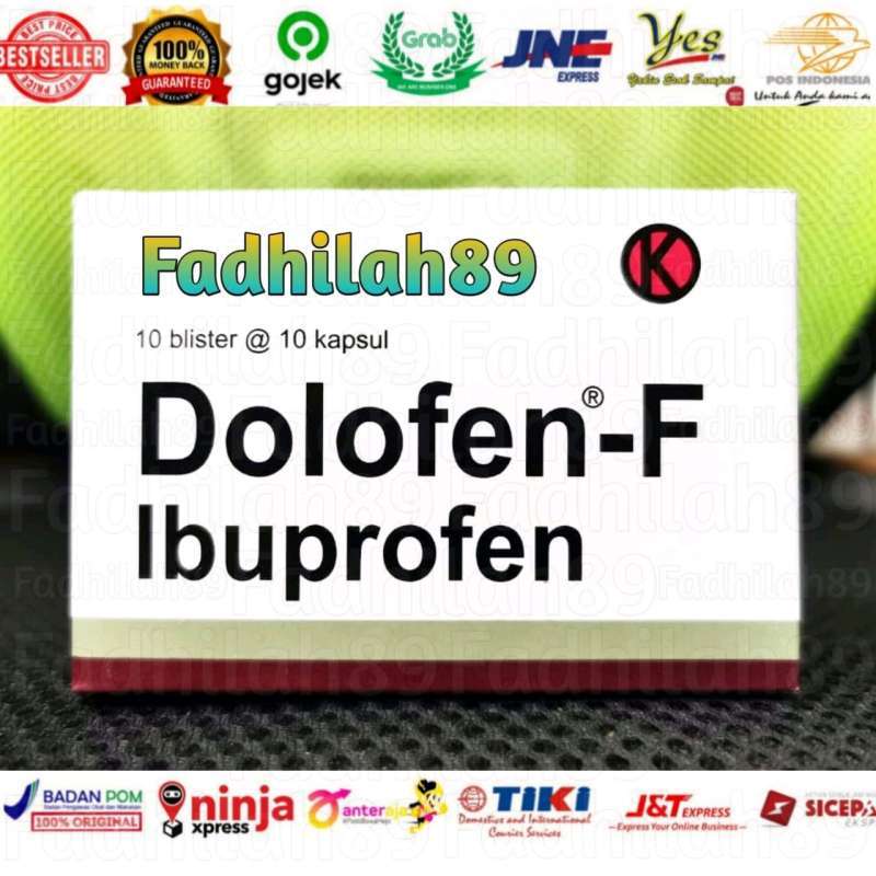 Promo Dolofen F Ibuprofen 400 Mg Box ORIGINAL - Isi 100 Kapsul Diskon ...