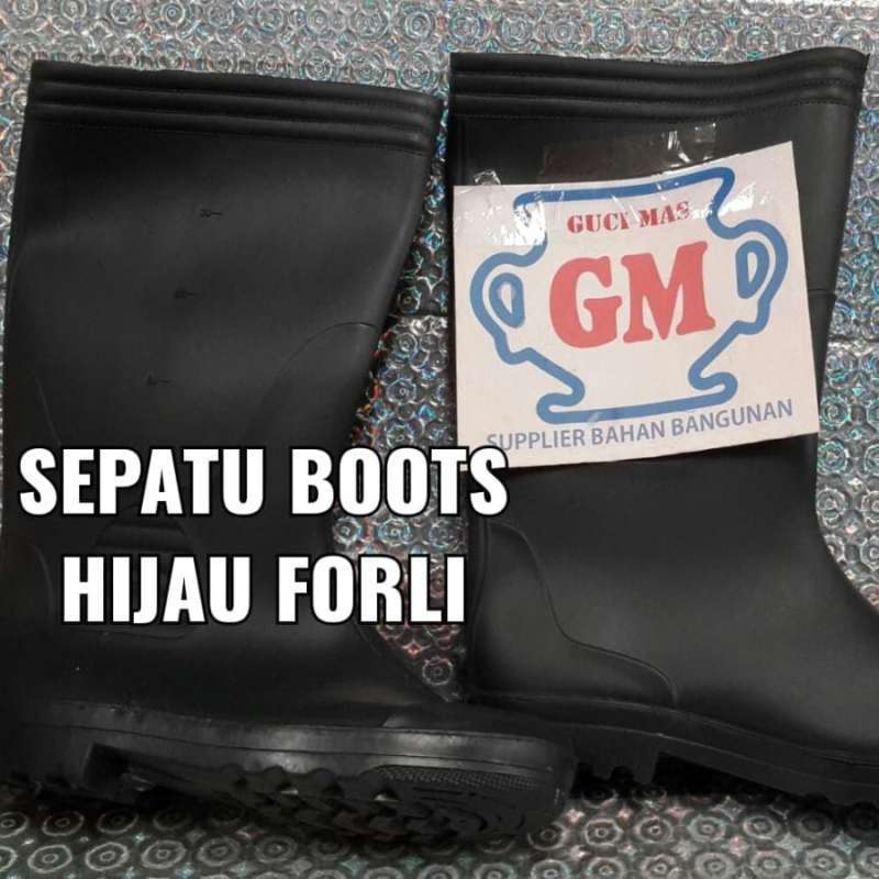 Promo Sepatu Boot \ Sepatu Boot Tukang Hijau FORLI - 41 Diskon 17% di ...