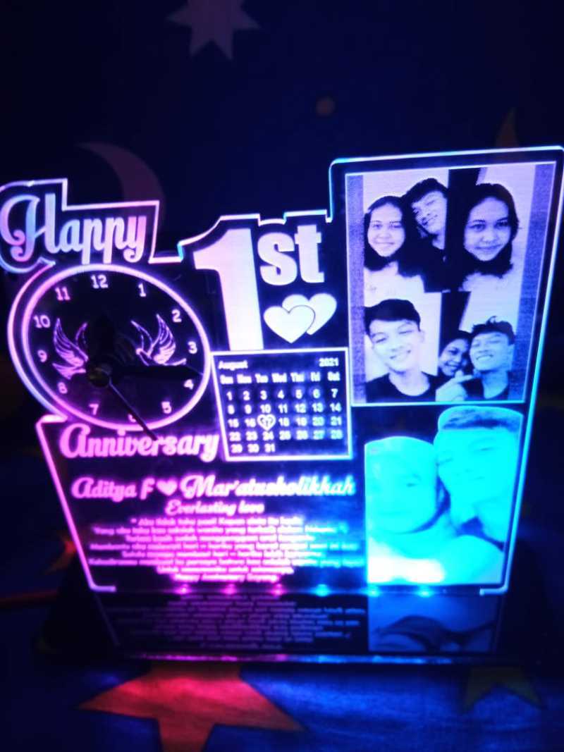 Promo Putriimpian | Jam Akrilik | Kado Anniv 1 Tahun Hari Jadian ...