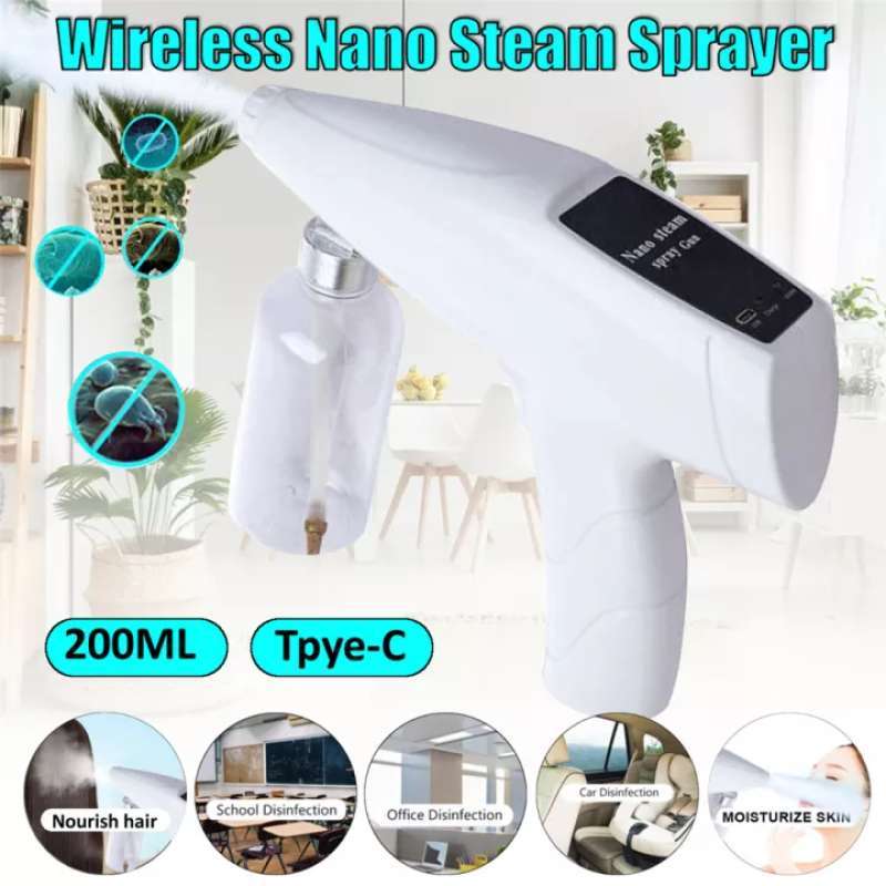 Jual Nano Spray Gun Wireless Portable Disinfectant Interface Digital di ...