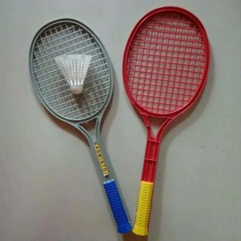 Jual Set Raket Badminton Bulu Tangkis Plastik Mainan Edukatif Anak Di ...
