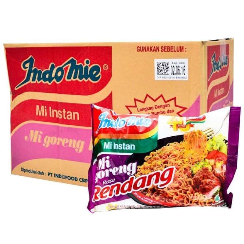 Jual Indomie Goreng RENDANG 1 KARTON isi 40 PCS | Indomi Mi Goreng ...