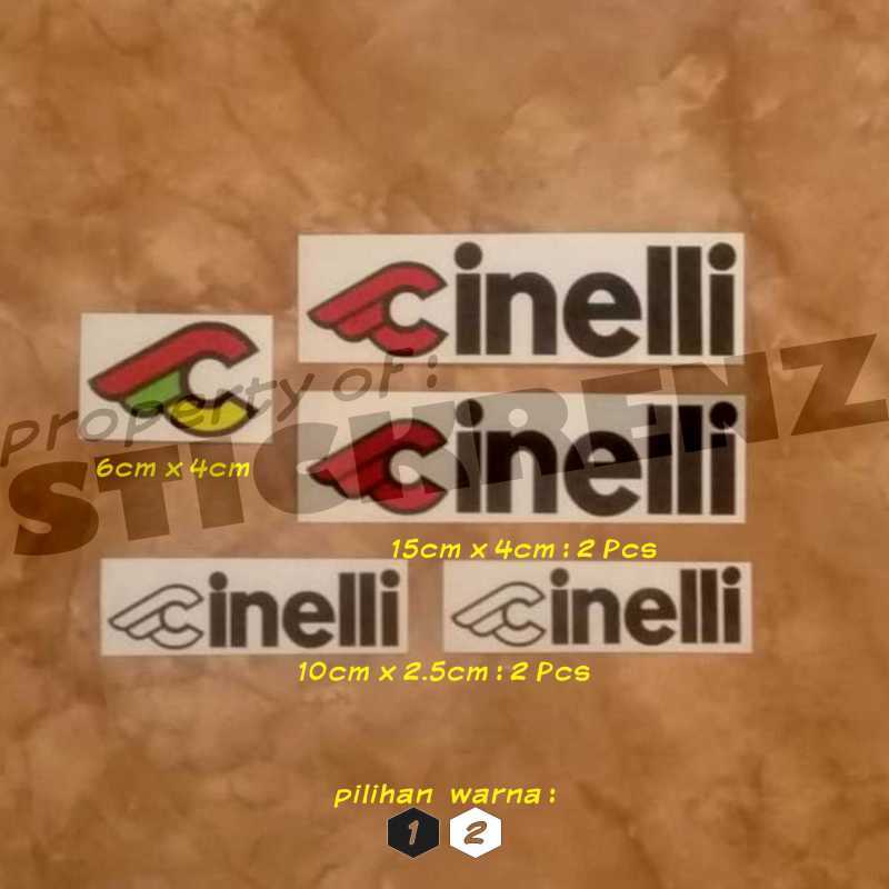 Jual Cutting Sticker Stiker Frame Sepeda MTB Roadbike Fixie Cinelli 01 ...