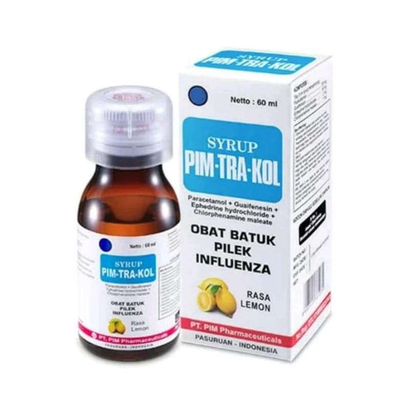 Jual Original Pimtrakol Sirup 60 ml Rasa Lemon Obat Batuk Pilek ...