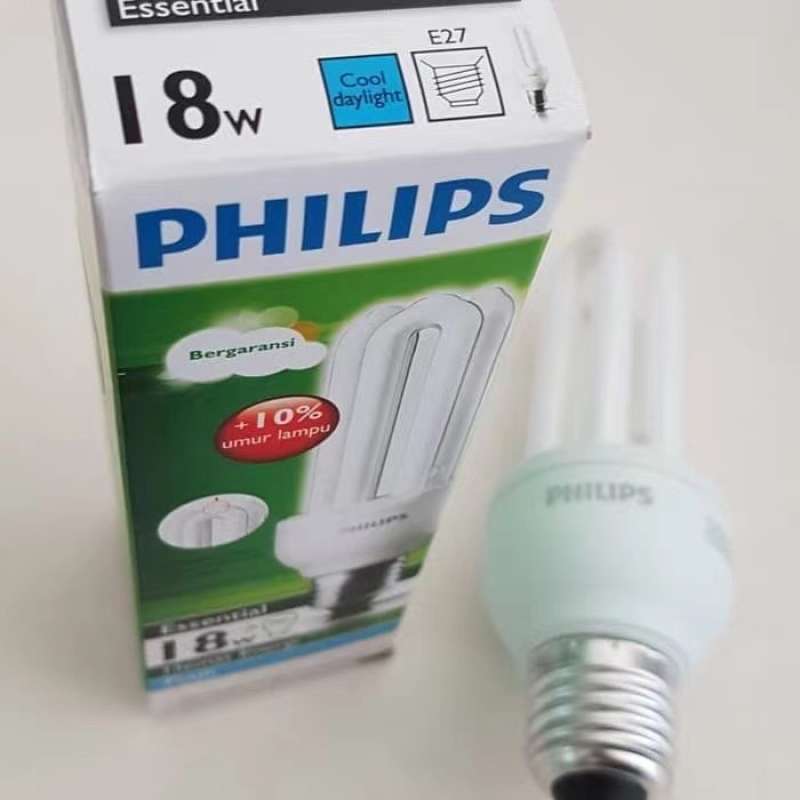 Jual Lampu Plc 3u Philips Essential 18watt 18w 18 Watt 18 W Cool ...
