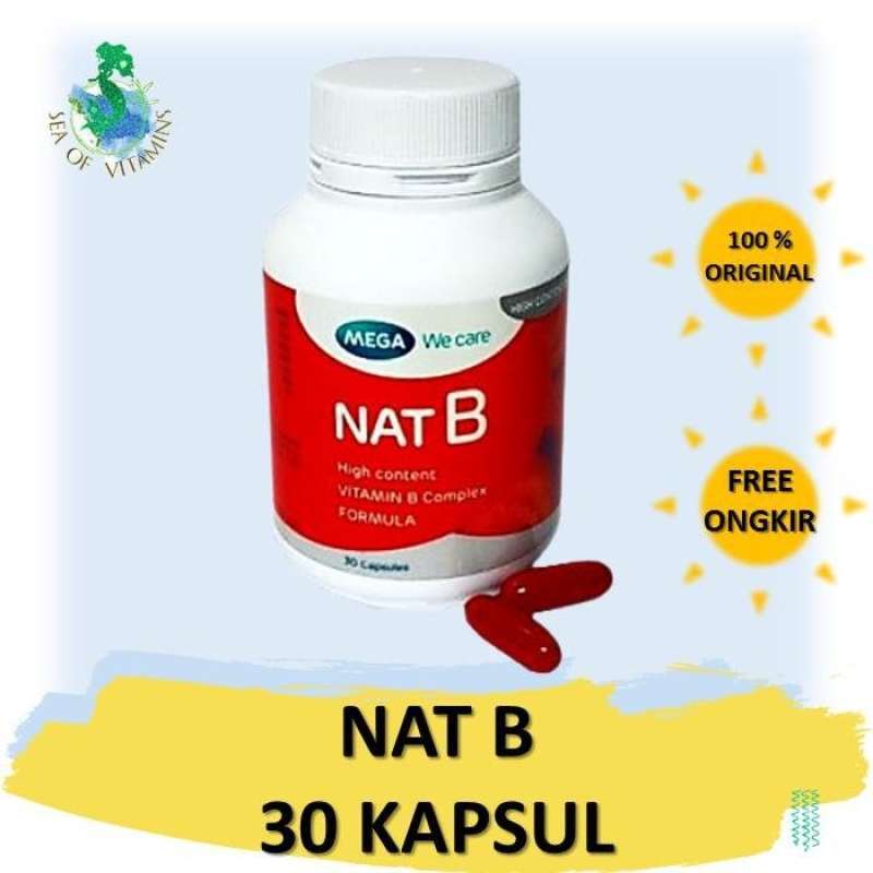 Jual Nat B Isi (30) Mega We Care - suplemen vitamin b - suplemen vit b ...