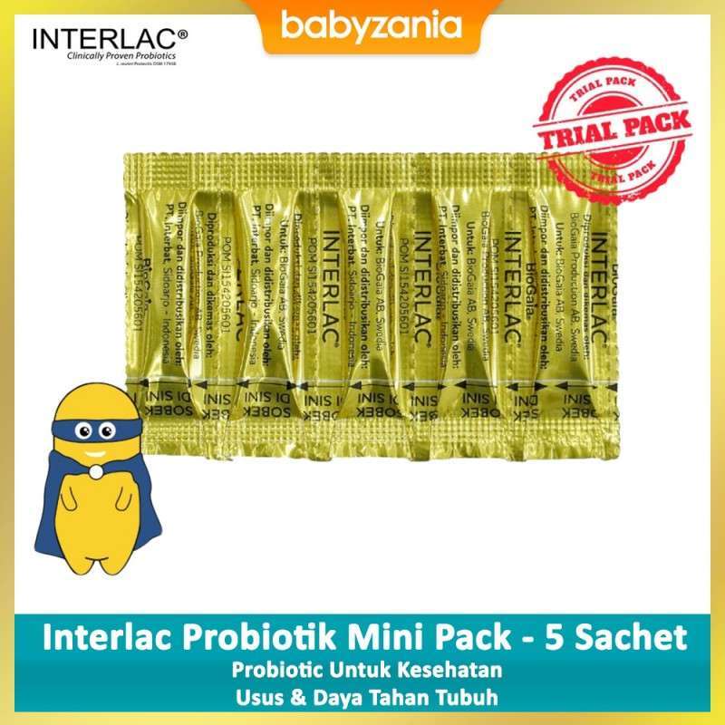 Promo Interlac Probiotik Bubuk Mini Pack - 5 Sachet Diskon 4% Di Seller ...