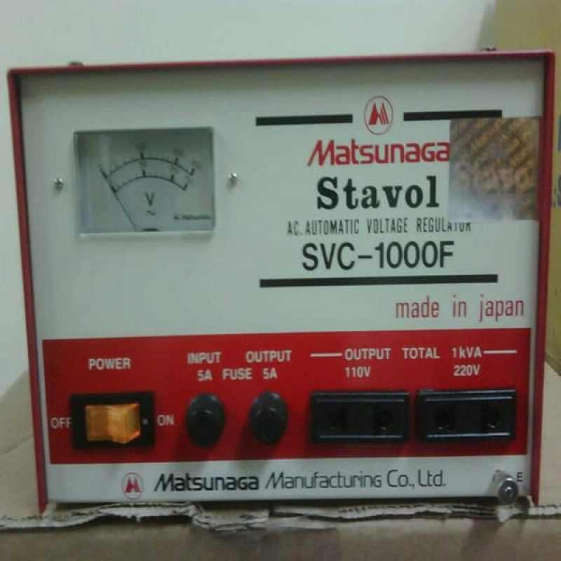 Jual Jual Stavol Stavolt Stabilizer 1000VA MATSUNAGA Original Made in ...