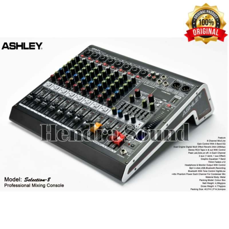 Jual Mixer Audio Ashley Selection 8 (8 Channel) Di Seller Hendra Sound ...