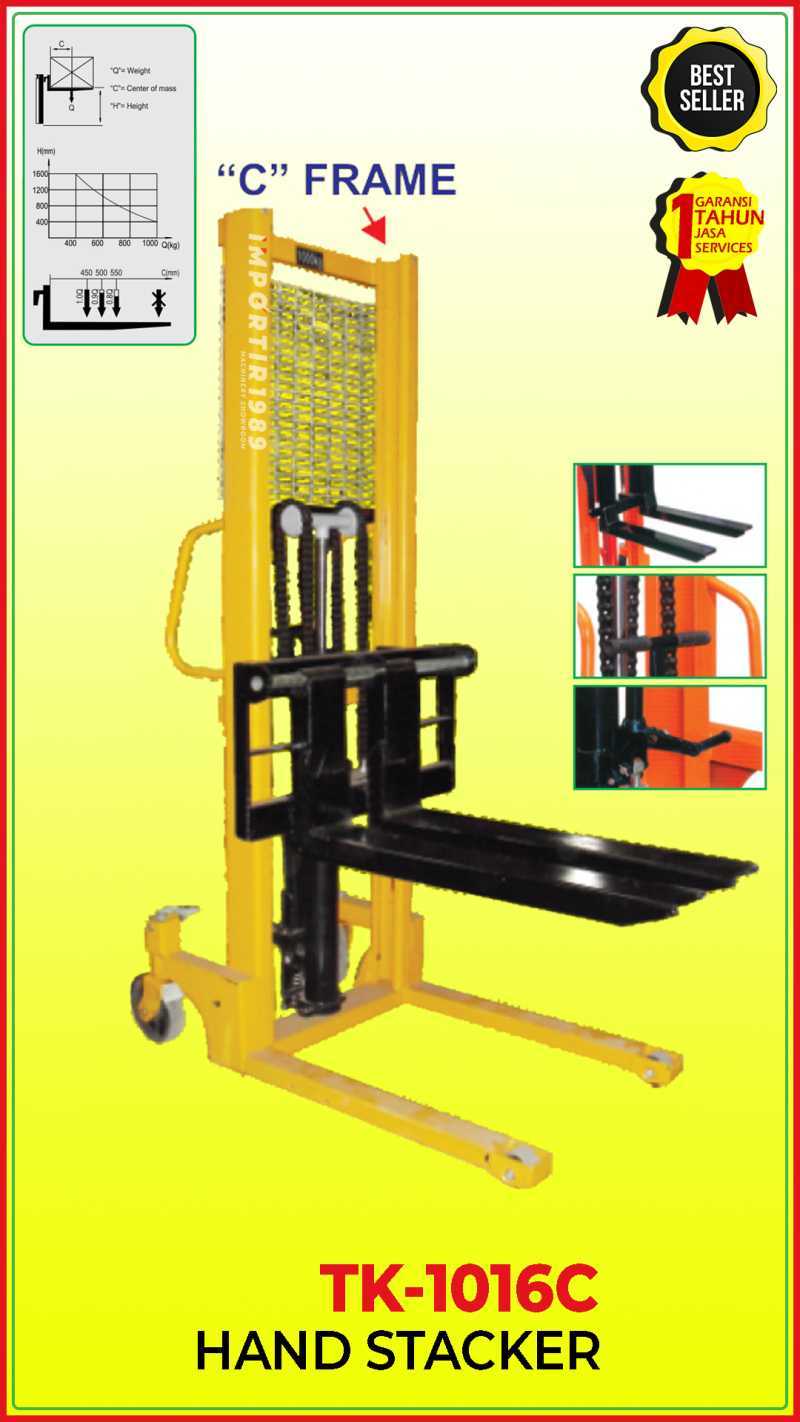 Jual Alat Angkat Barang Hand Stacker / Lift / Forklift 1 ton 160 cm C ...