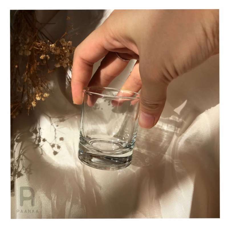 Jual Gelas Sloki Kaca 80 ML Minimalis Kecil Tebal Minum One Shot Bening ...