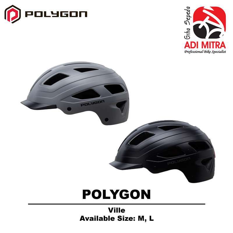Jual Polygon Helmet Ville Helm Sepeda Di Seller Adimitra Online ...
