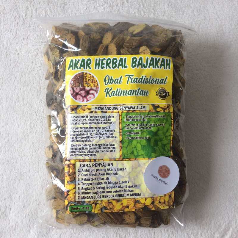 Jual AKAR BAJAKAH KUNING 1KG ASLI KALIMANTAN - OBAT DIABETES di Seller ...