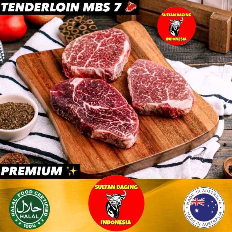 Promo TENDERLOIN MB7 STEAK 200 GRAM IMPORT DARI AUSSIE/ WAGYU ...