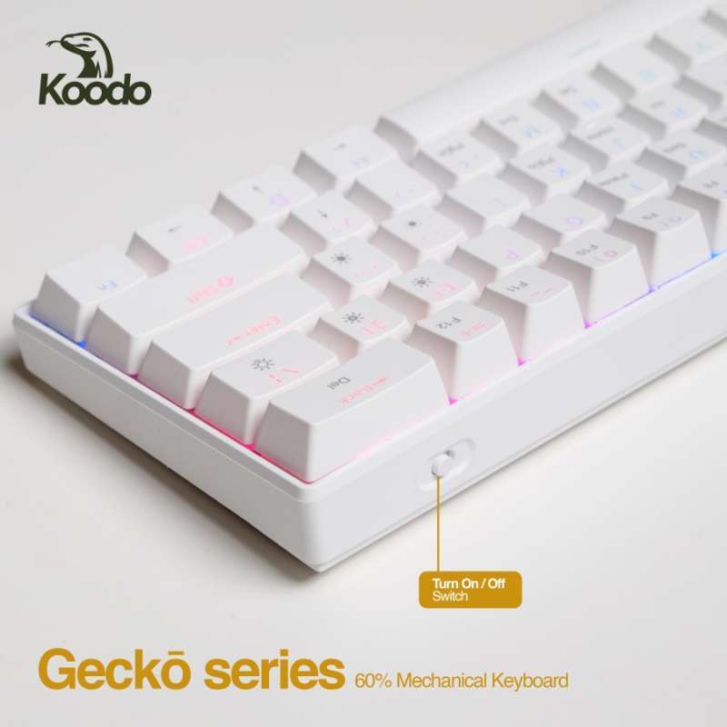 Promo Koodo Gecko 60% Mechanical Bluetooth Keyboard Rgb Diskon 12% Di ...