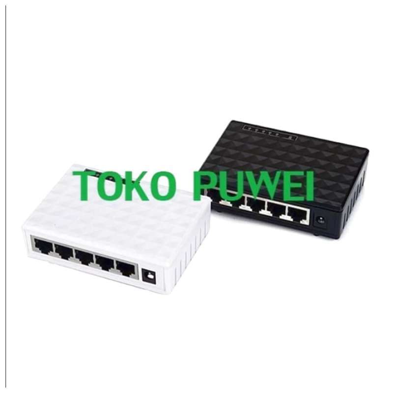 Jual Jual Ax82 5 Port Rj45 100Mbps Ethernet Switch Hub Lan Network ...