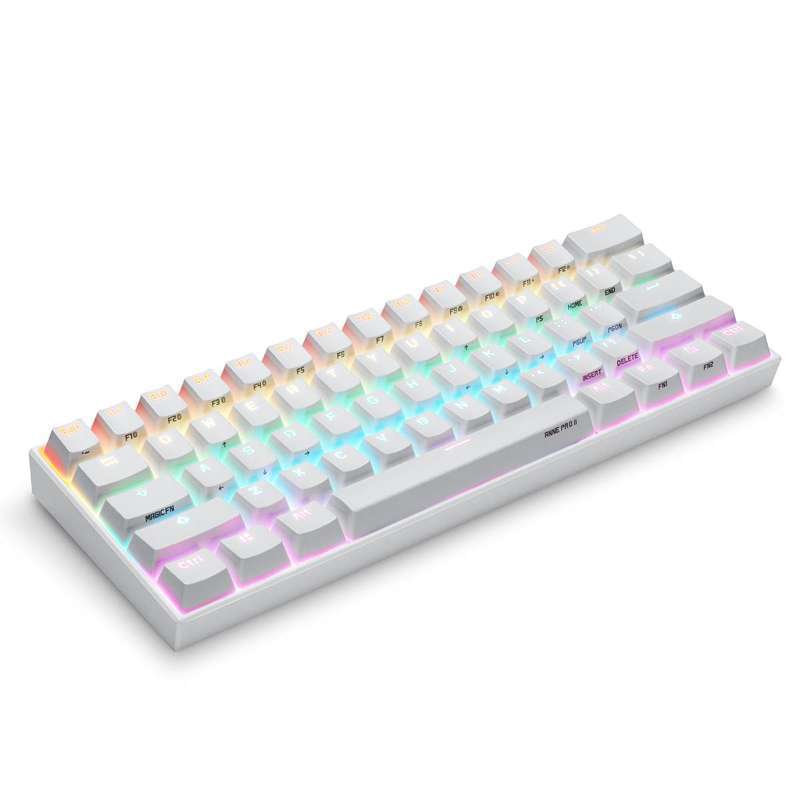 Jual Anne Pro2 Bluetooth RGB 61Keys Mini Mechanical Keyboard White ...