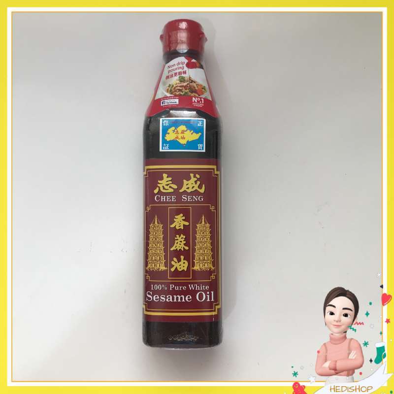 Promo Chee Seng White Sesame Oil / Minyak Wijen 375ML (PREMIUM) Diskon ...