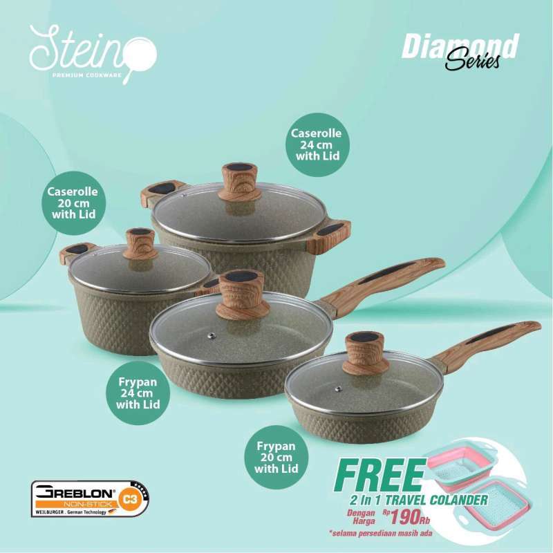 Promo Steincookware Stein Paket Diamond Granite Series Diskon 2% di ...