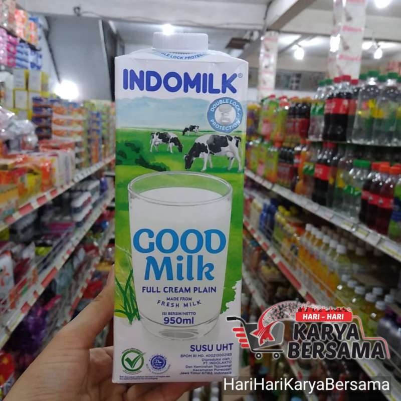 Jual Indomilk Susu Uht Full Cream Plain 950ml Di Seller Hariharikaryabersama - Pandau Hulu I ...