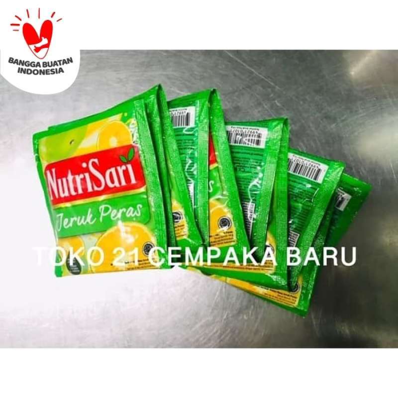 Jual NutriSari 1 Renceng | Minuman Rasa Jeruk Peras ( 14 gr @ 10 Sachet ...