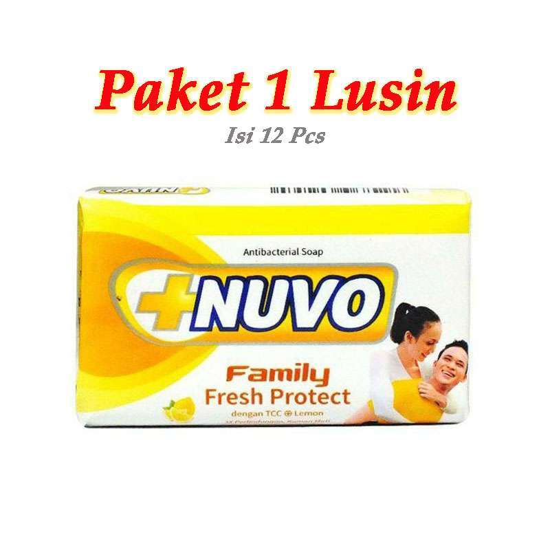 Promo [PAKET 1 LUSIN] Sabun Mandi Batang Nuvo Antibacterial Kuning ...
