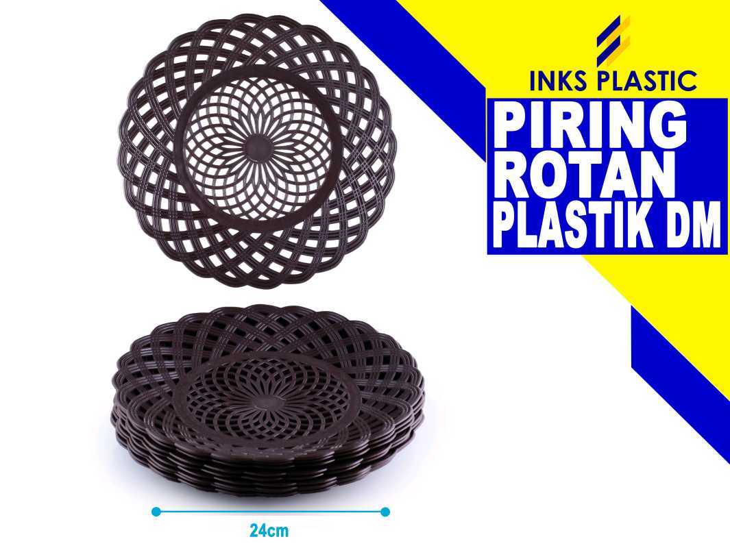 Jual Piring Rotan Plastik Dm (12pcs) Di Seller Inksplasticpackaging ...