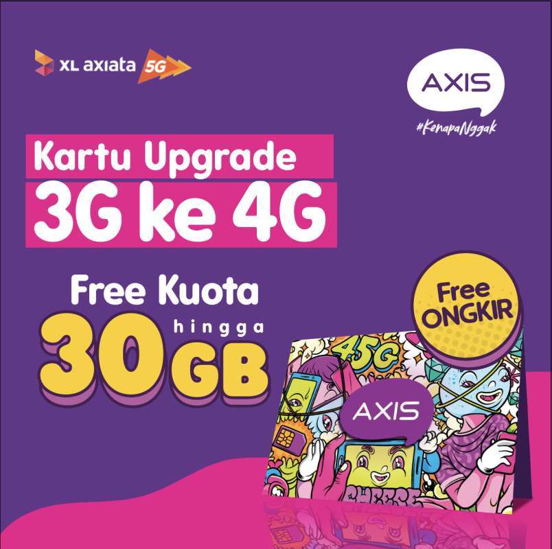 Jual Kartu Upgrade Axis (3G ke 4G) di Seller XL - Kelapa Gading Barat, Kota Jakarta Utara | Blibli