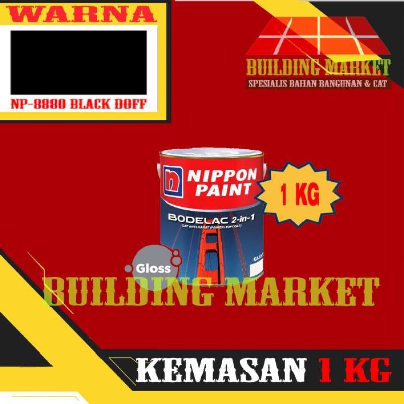 Jual Jual Cat Besi Nippon Paint Bodelac 2 in 1 primeranti karat 1 KG ...
