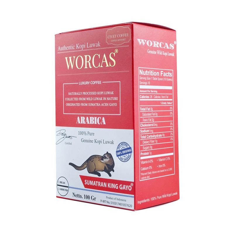 Jual Worcas Kopi Luwak Liar Sumatran King Gayo Kopi Bubuk [100 g ...