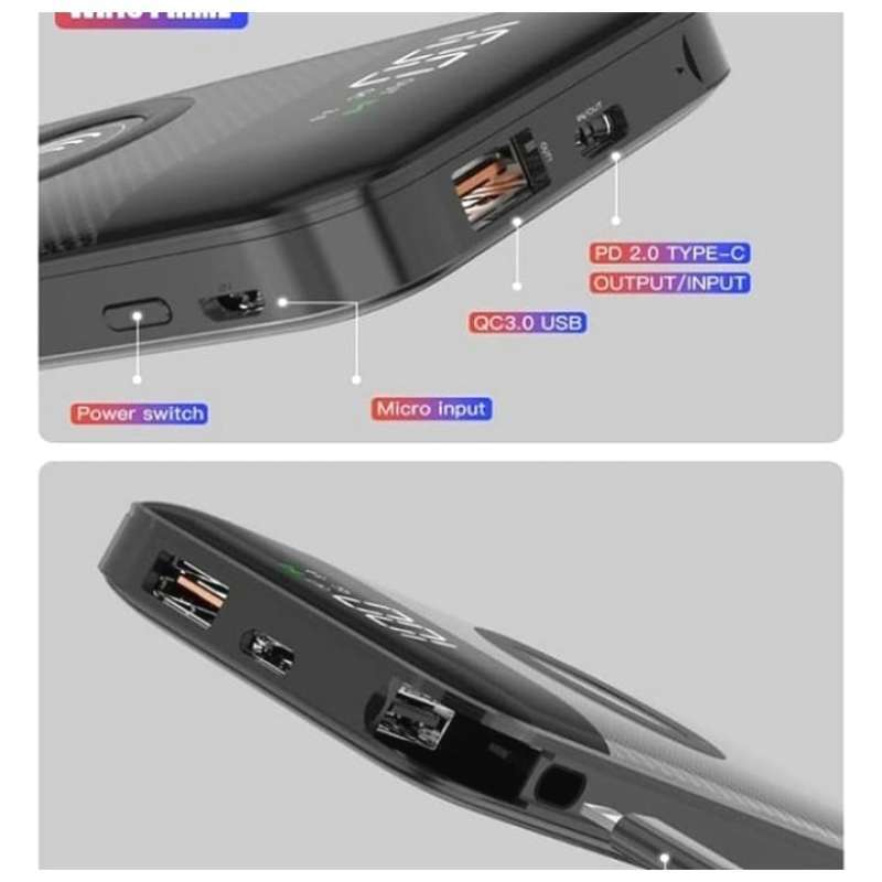 Jual Jual Ultimate Power Wireless Powerbank 10000Mah Wr10 Fast Charging ...