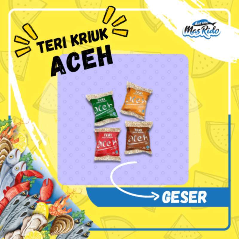 Jual Ikan Asin Mas Rido Teri Nasi Kriuk Aceh Teri Medan Oven Crispy ...