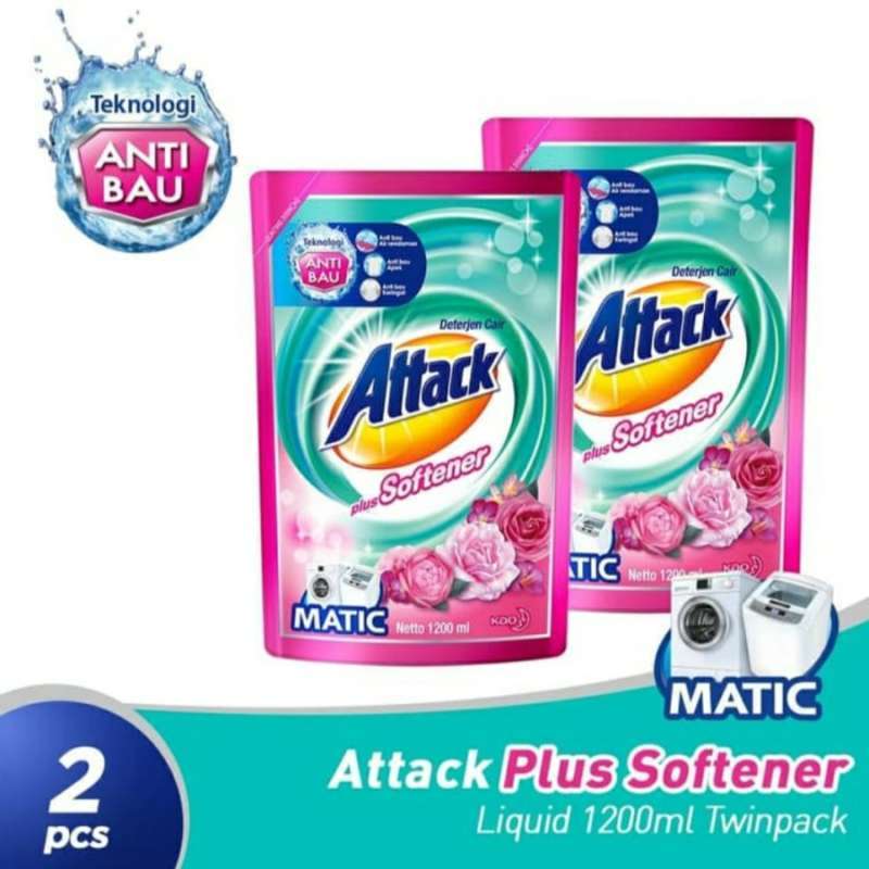 Jual Attack Deterjen Cair 1200 Ml Twin Pack di Seller RikaRichie Shop - Duri Kosambi, Kota ...