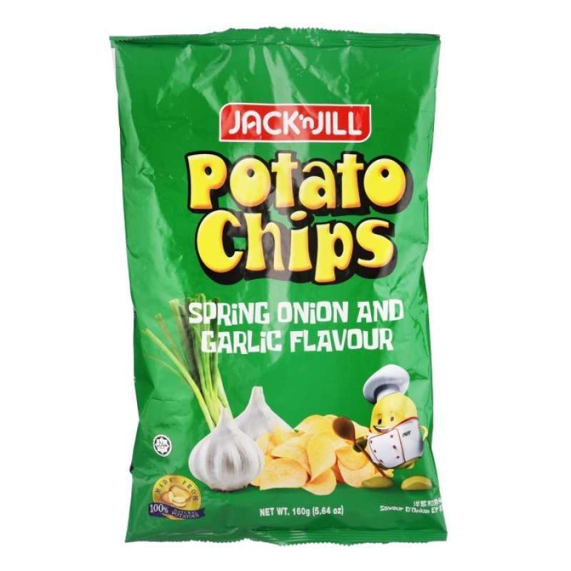 Jual Jack N Jill Potato Chips Spring Onion & Garlic 150g Di Seller ...