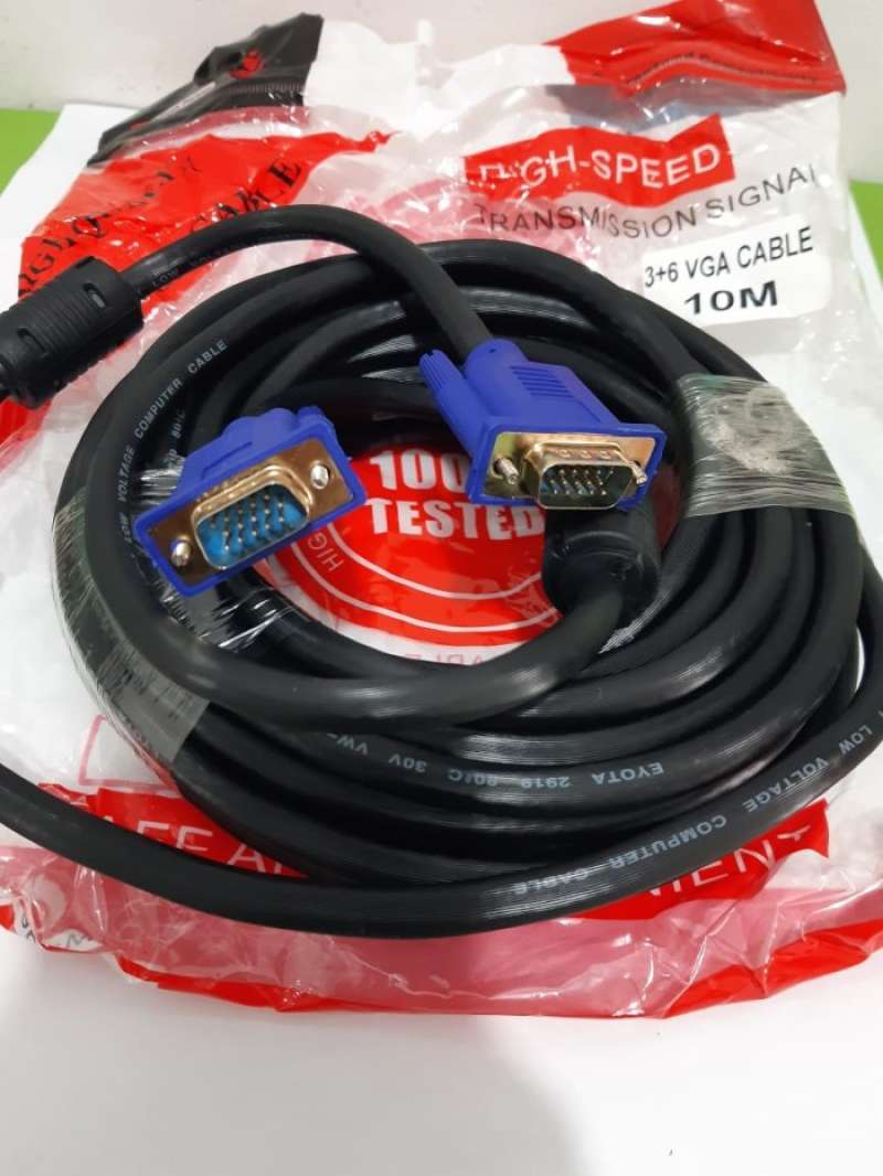 Promo Eyota Kabel VGA Gold Plate 10 Meter High Speed 100 % ORIGINAL Diskon 33% di Seller Toko ...