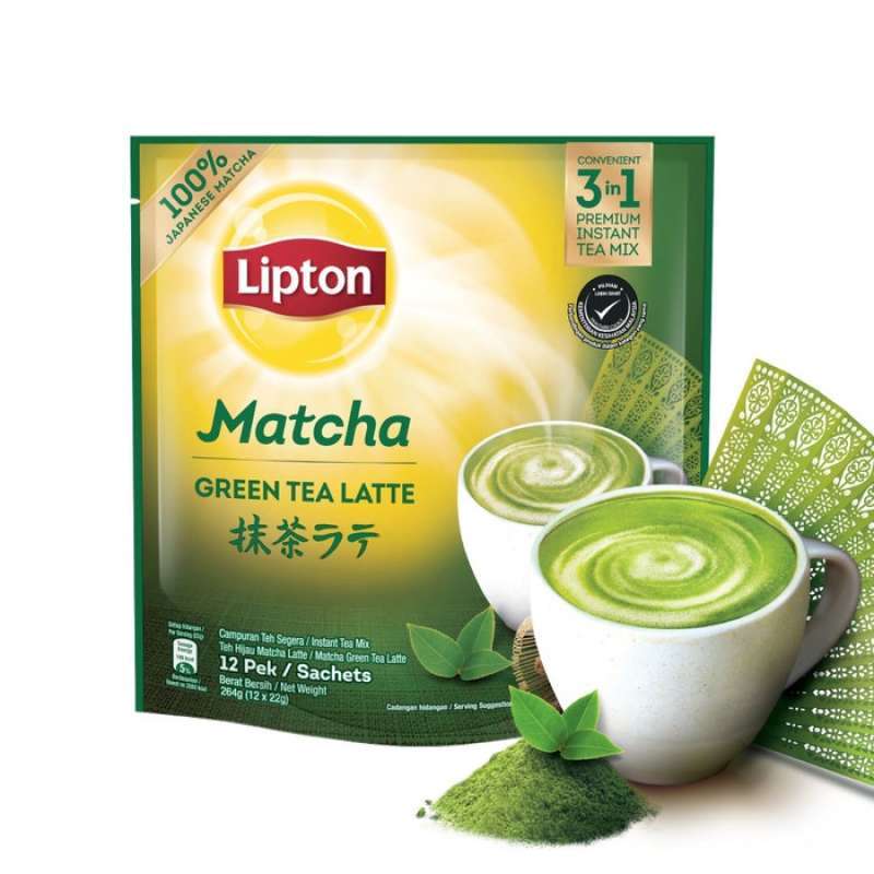 Jual Minuman LIPTON 3 in 1 Instant Milk Tea Latte isi 12 Sachets ...