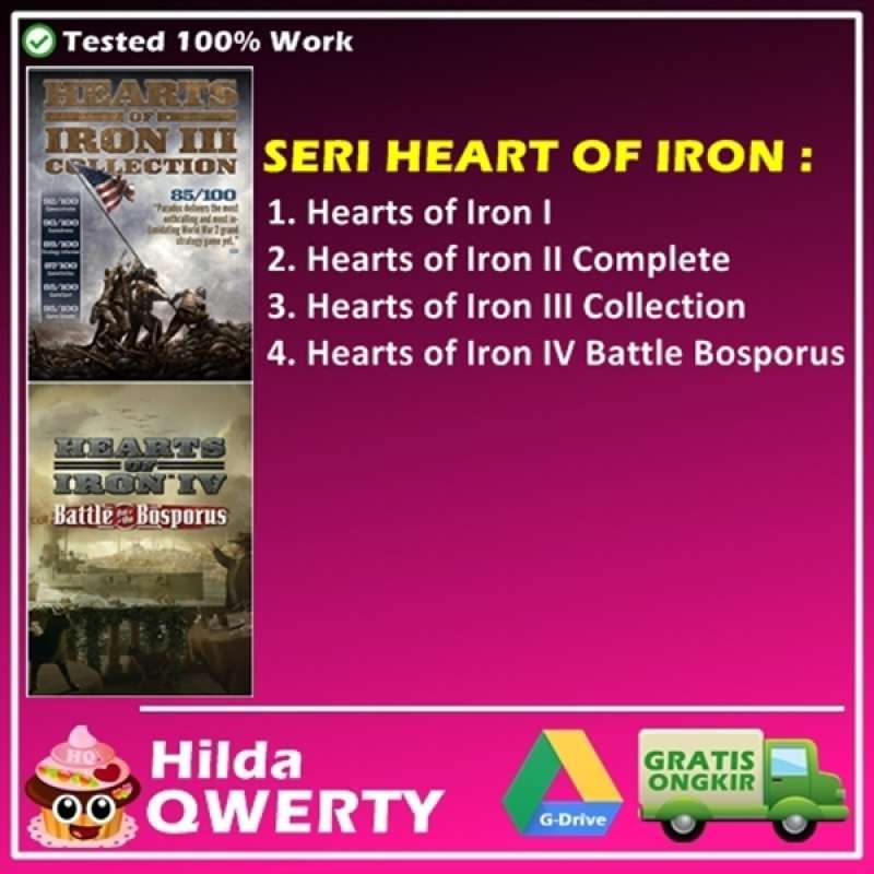 Jual Hearts of Iron Game Paket Lengkap SEMUA SERI untuk PC Laptop di Seller Hilda Qwerty ...